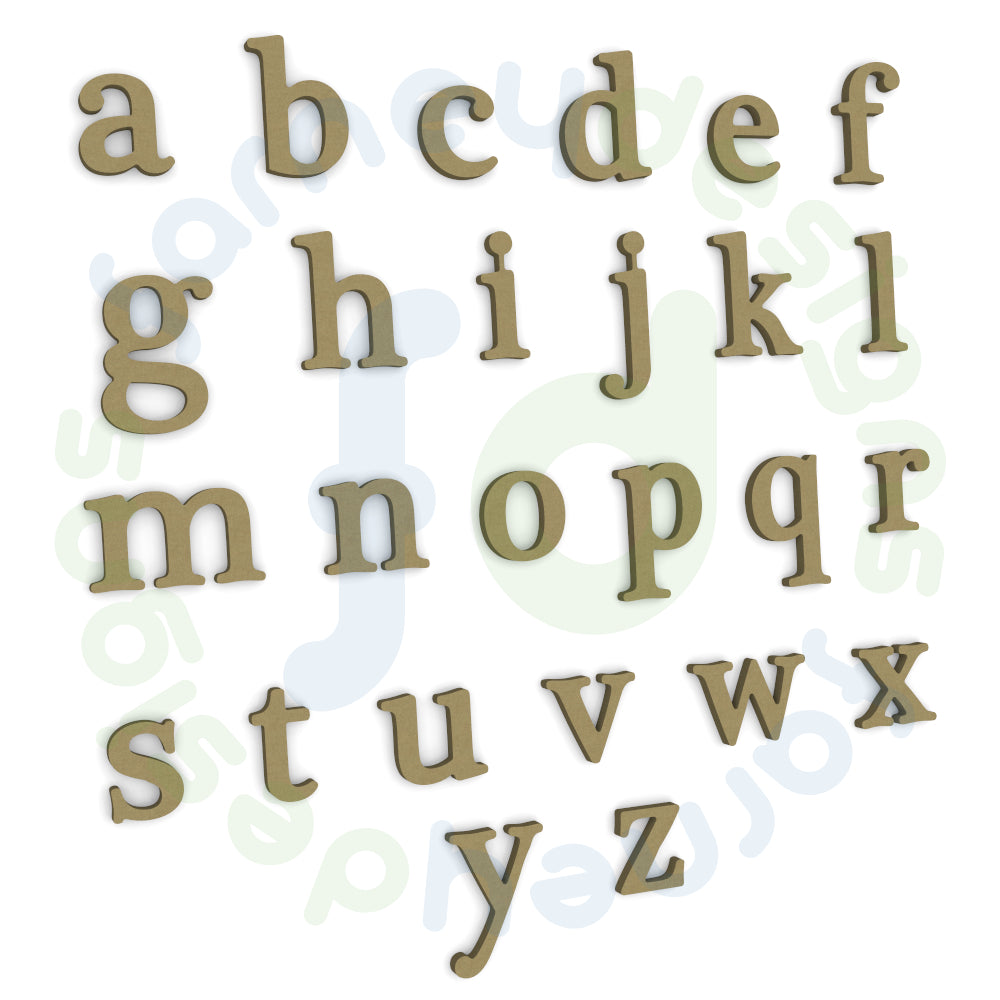 Cherokee 18mm Non-Free Standing Lower Case Letters – Farney Designs