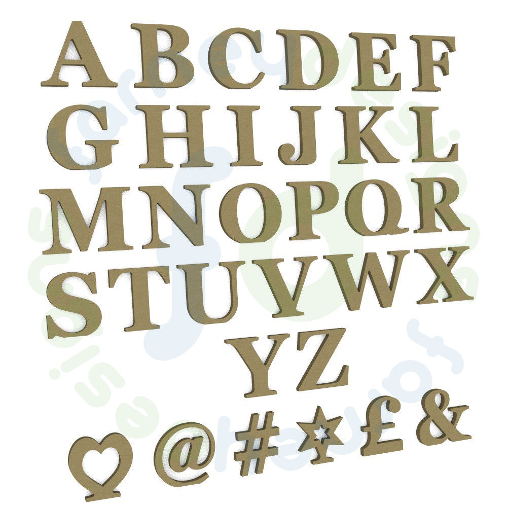 Georgia Bold 18mm Free Standing Upper Case Letters – Farney Designs