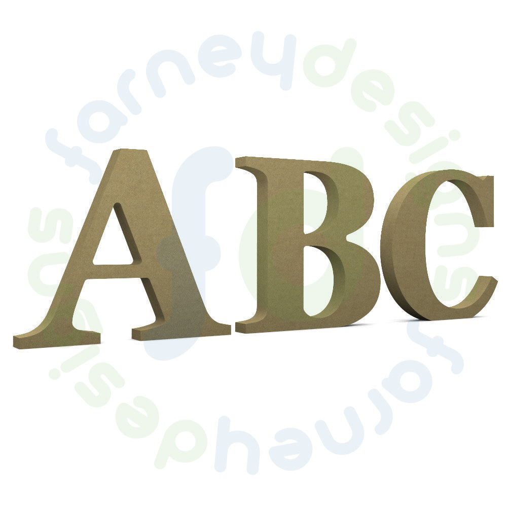 Georgia Bold 18mm Free Standing Upper Case Letters – Farney Designs