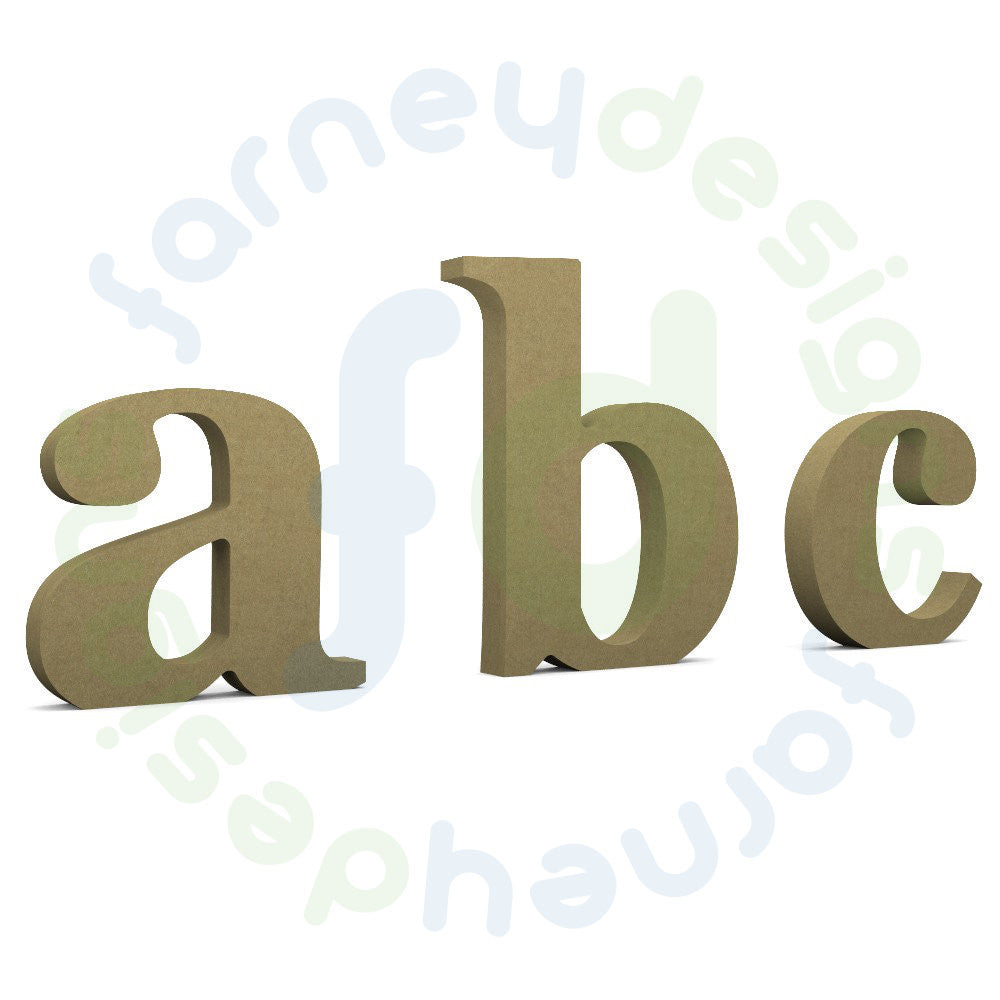 Georgia Bold 18mm Free Standing Lower Case Letters – Farney Designs