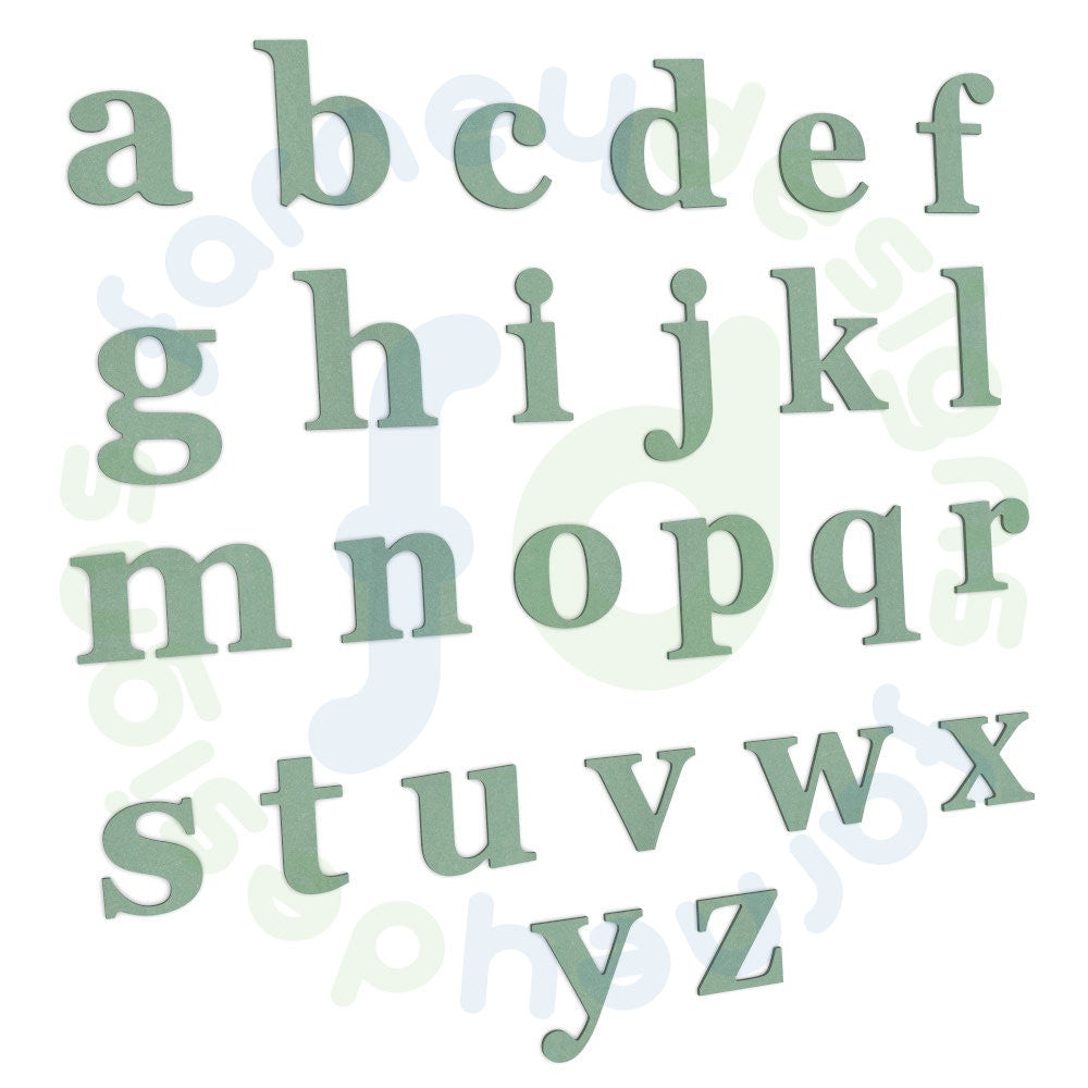 Georgia Bold 6mm Lower Case Letters – Farney Designs
