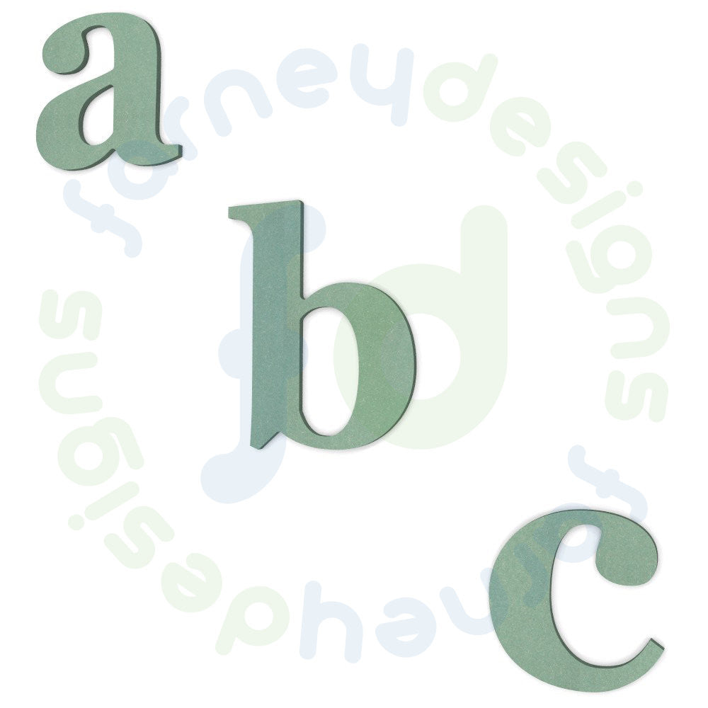 Georgia Bold 6mm Lower Case Letters – Farney Designs