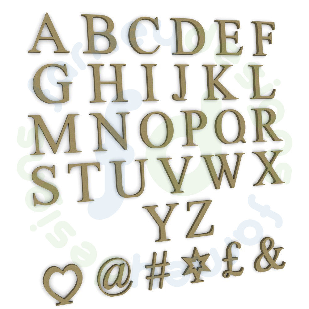 Times 18mm Free Standing Upper Case Letters – Farney Designs