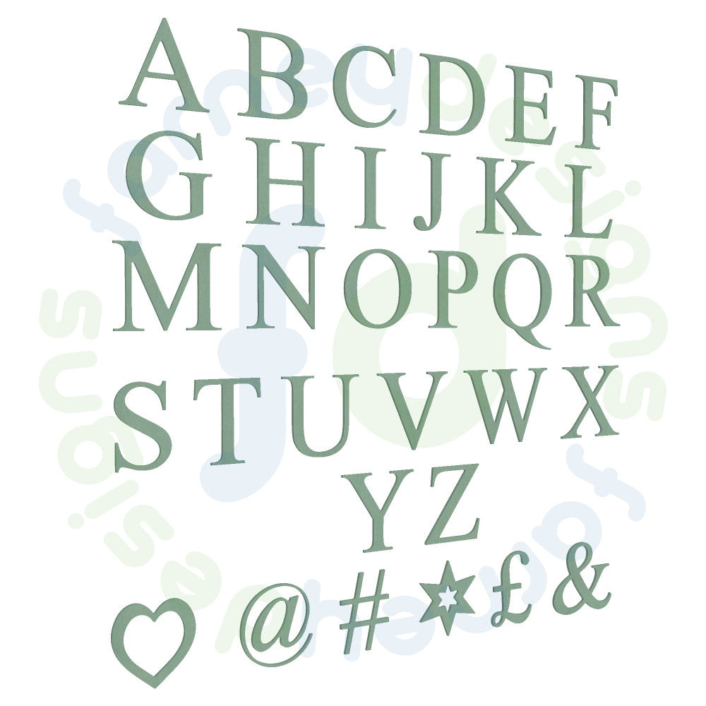 Times 6mm Upper Case Letters – Farney Designs