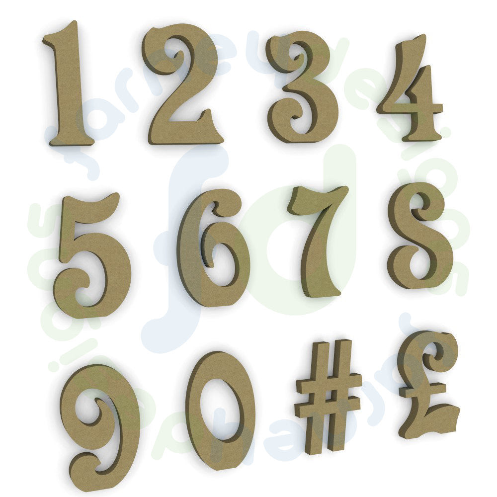 Victorian 18mm Free Standing Numbers – Farney Designs